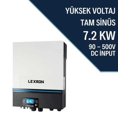 LEXRON 7.2 KW 90-500V HV 2X80A MPPT AKILLI INVERTER (PARALELLENEBİLİR ... LEXRON 7.2 KW 90-500V HV 2X80A MPPT AKILLI INVERTER (PARALELLENEBİLİR ...